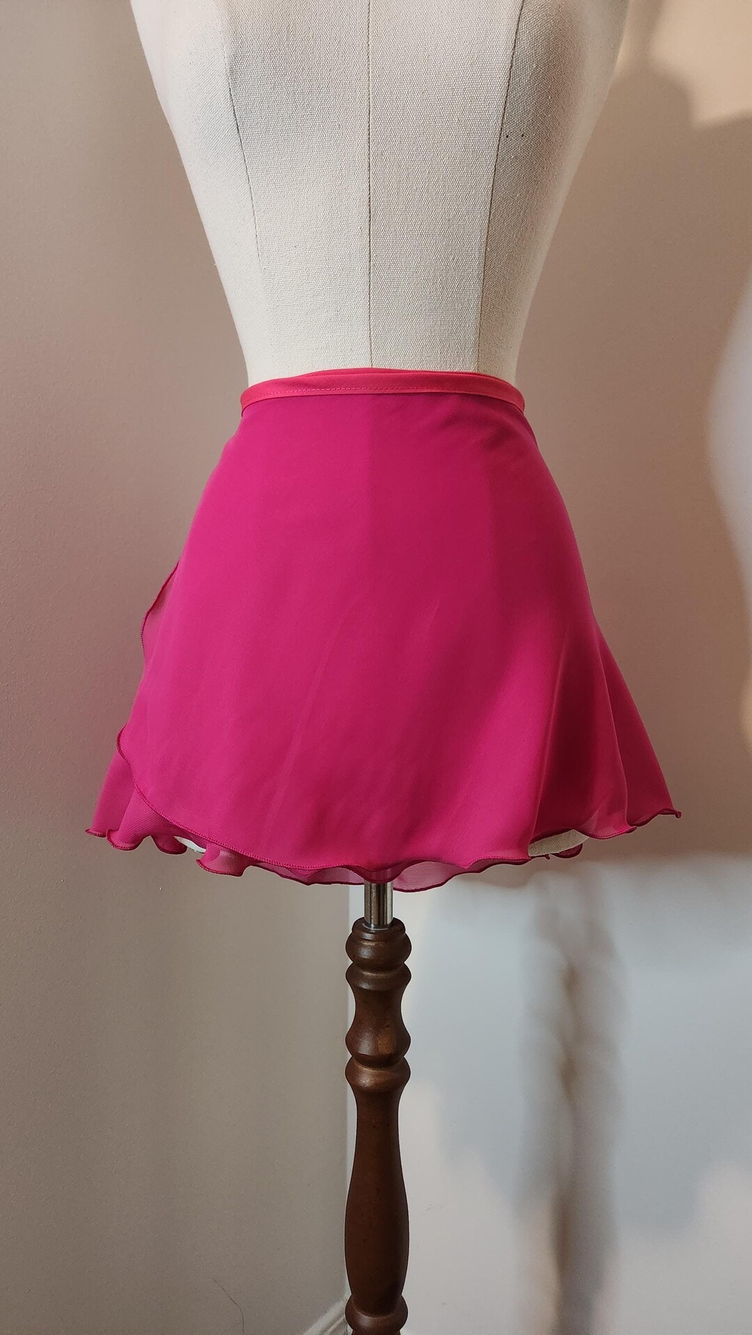Raspberry Ballet Wrap Skirt - Etsy New Zealand