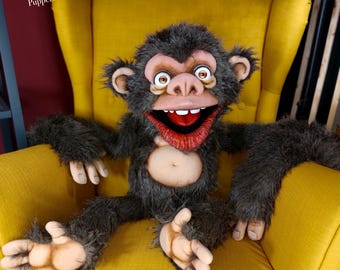 Kiki the Monkey Muppet Style Puppet Ventlioquist Therapeutic Puppet - Etsy