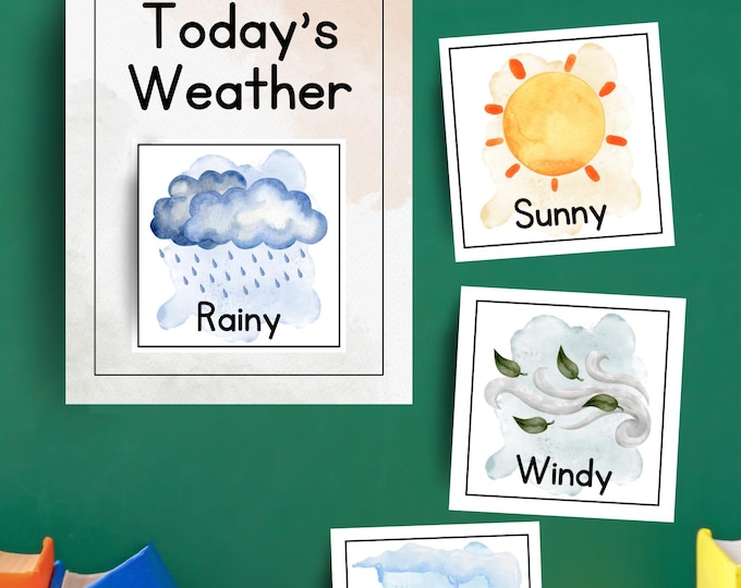 Weather Poster 11 X 17, Educational Print, Classroom, Homeschool Decor ...