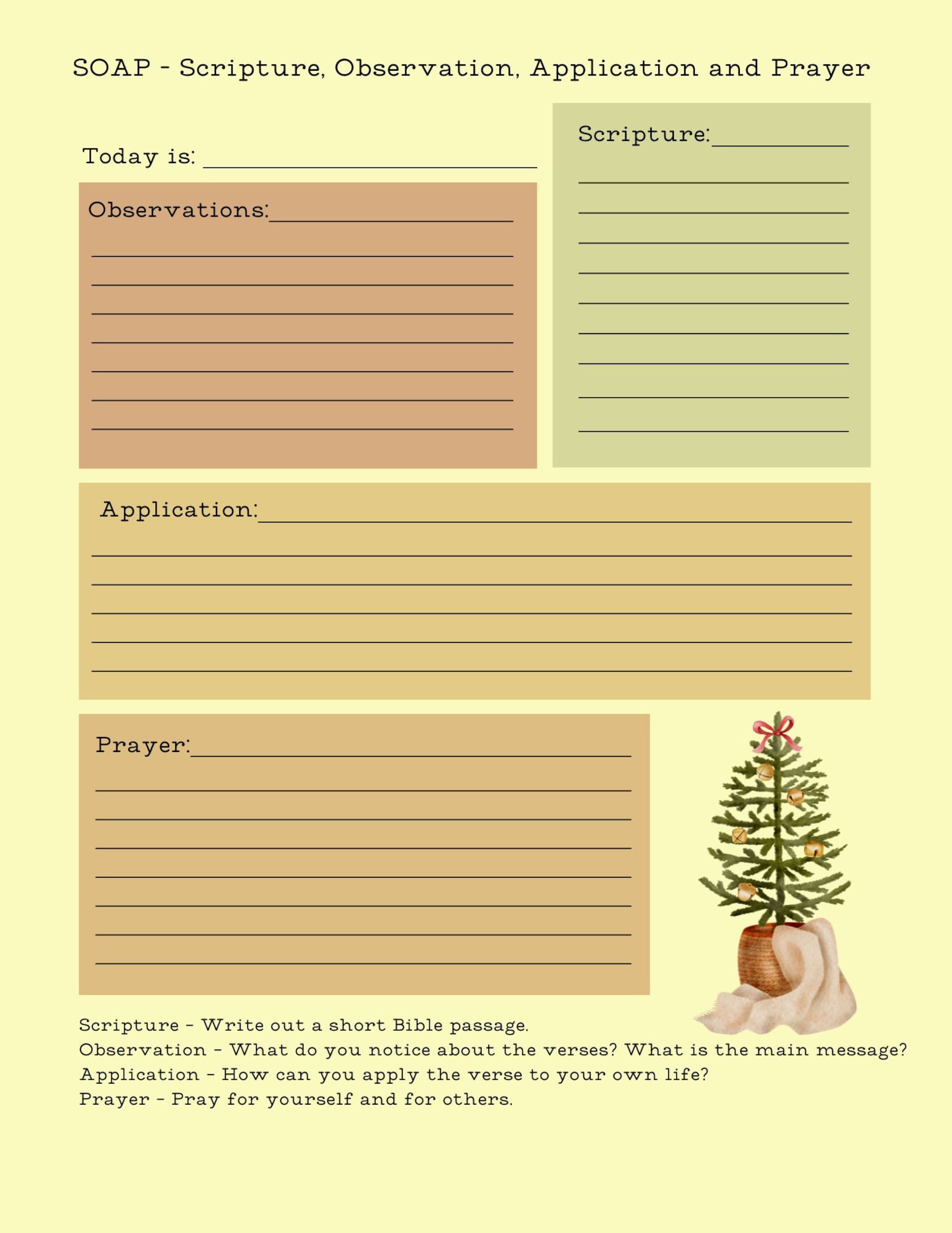 Printable SOAP Method Bible Study Notes - Etsy