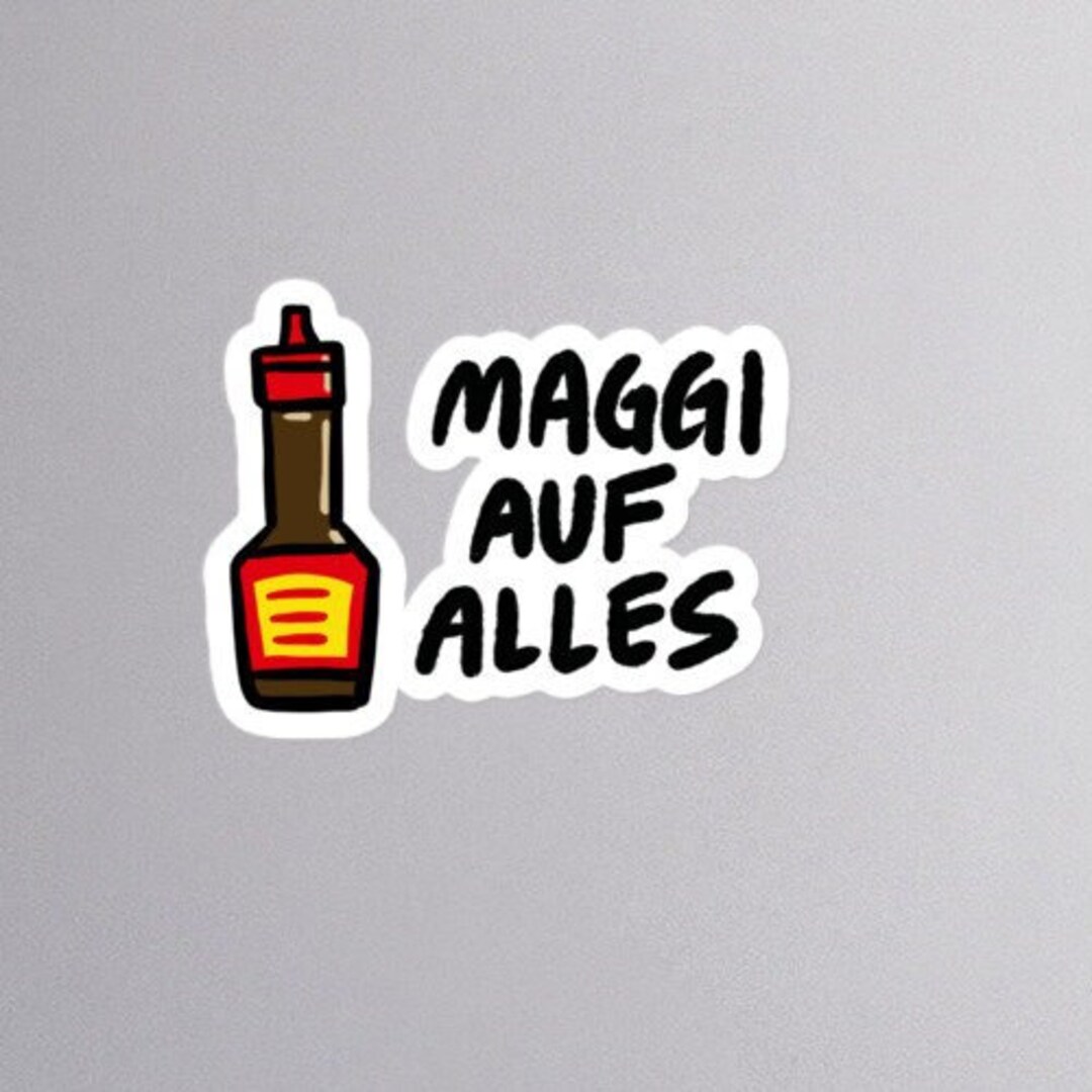 Maggi Auf Alles Sticker, Maggi Sticker, Maggi Lover, Culinary Sticker ...
