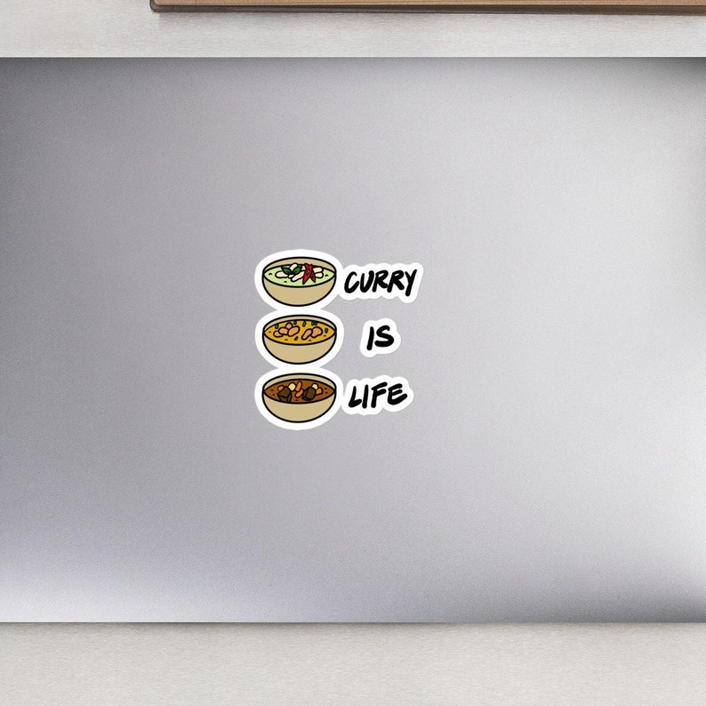 Curry is Life STICKER - Curry Sticker, Thai Curry Gift, Indian Curry ...