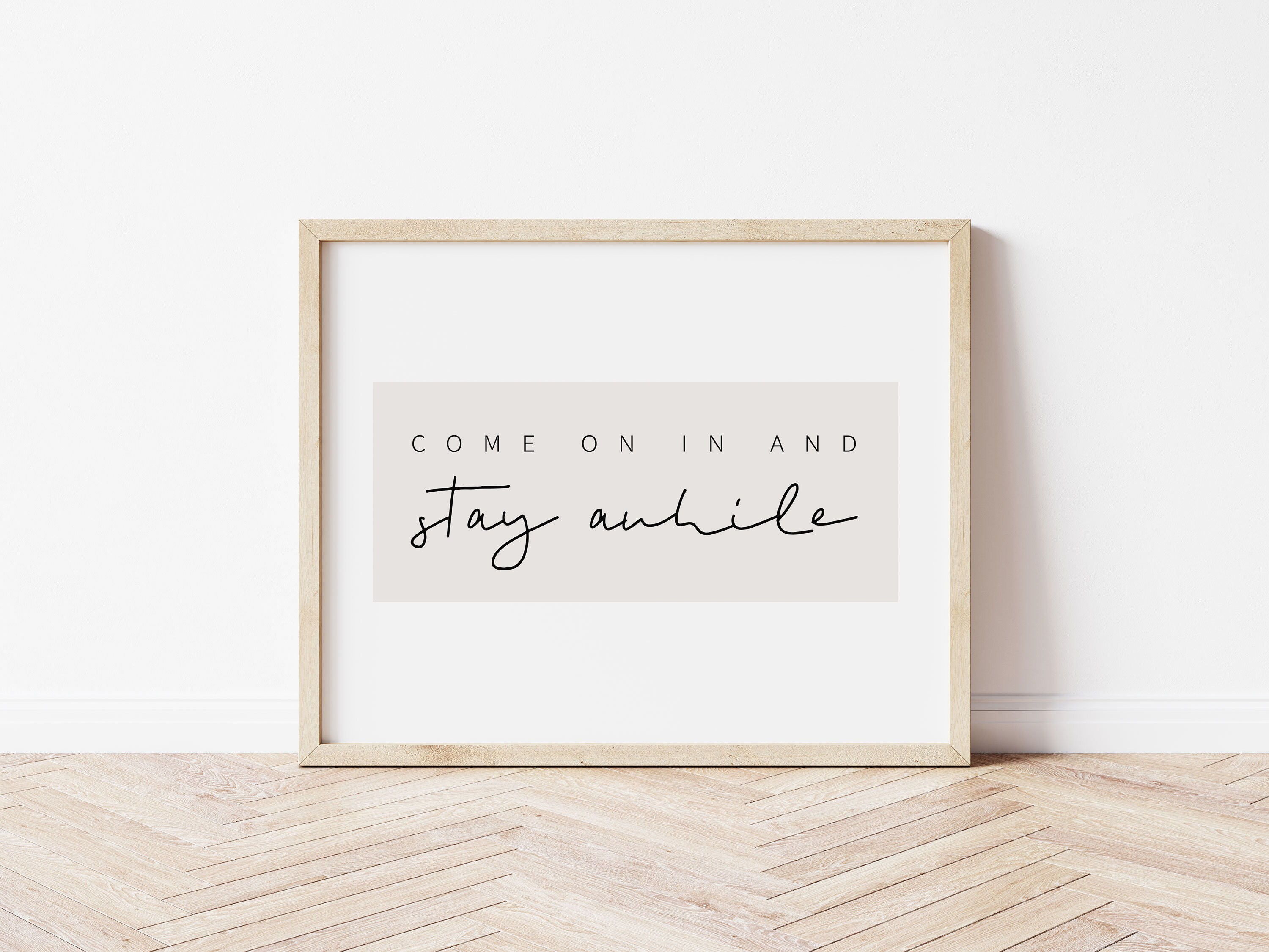 Come in Art Print, Simple Wall Decor, Home Art Print, Art Prints ...