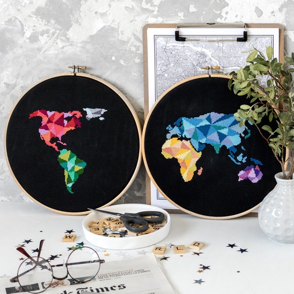 Map Cross Stitch - Etsy