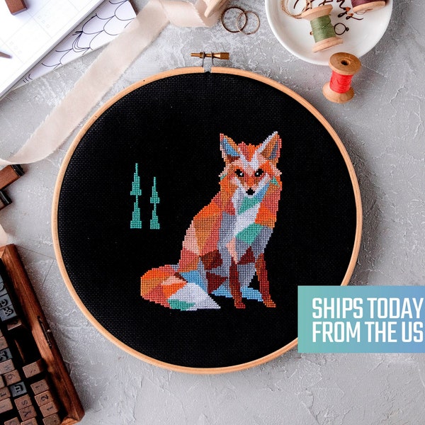 Fox Cross Stitch - Etsy