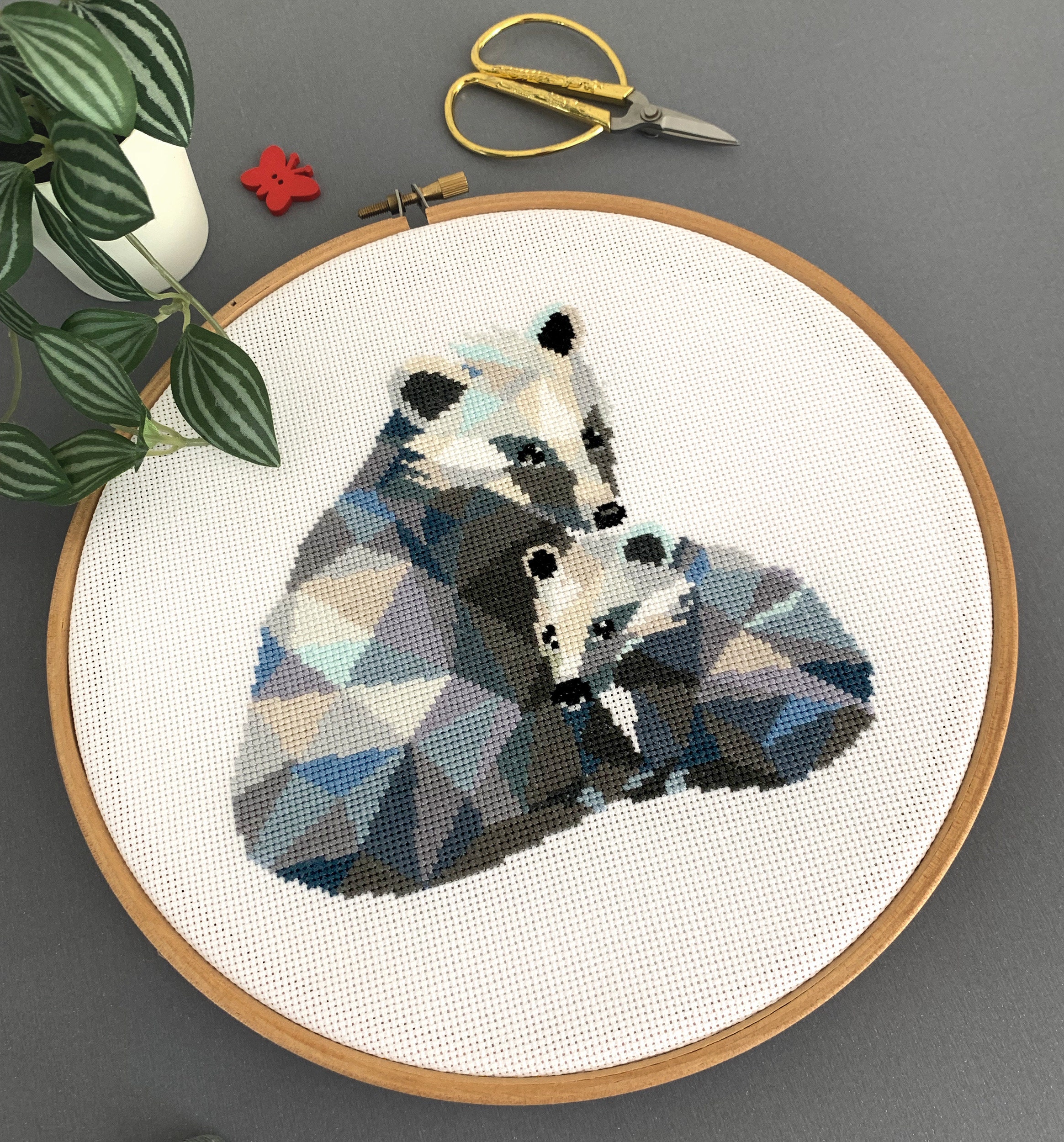 Mom and Baby Badger Cross Stitch Pattern PDF - Modern and Unique ...