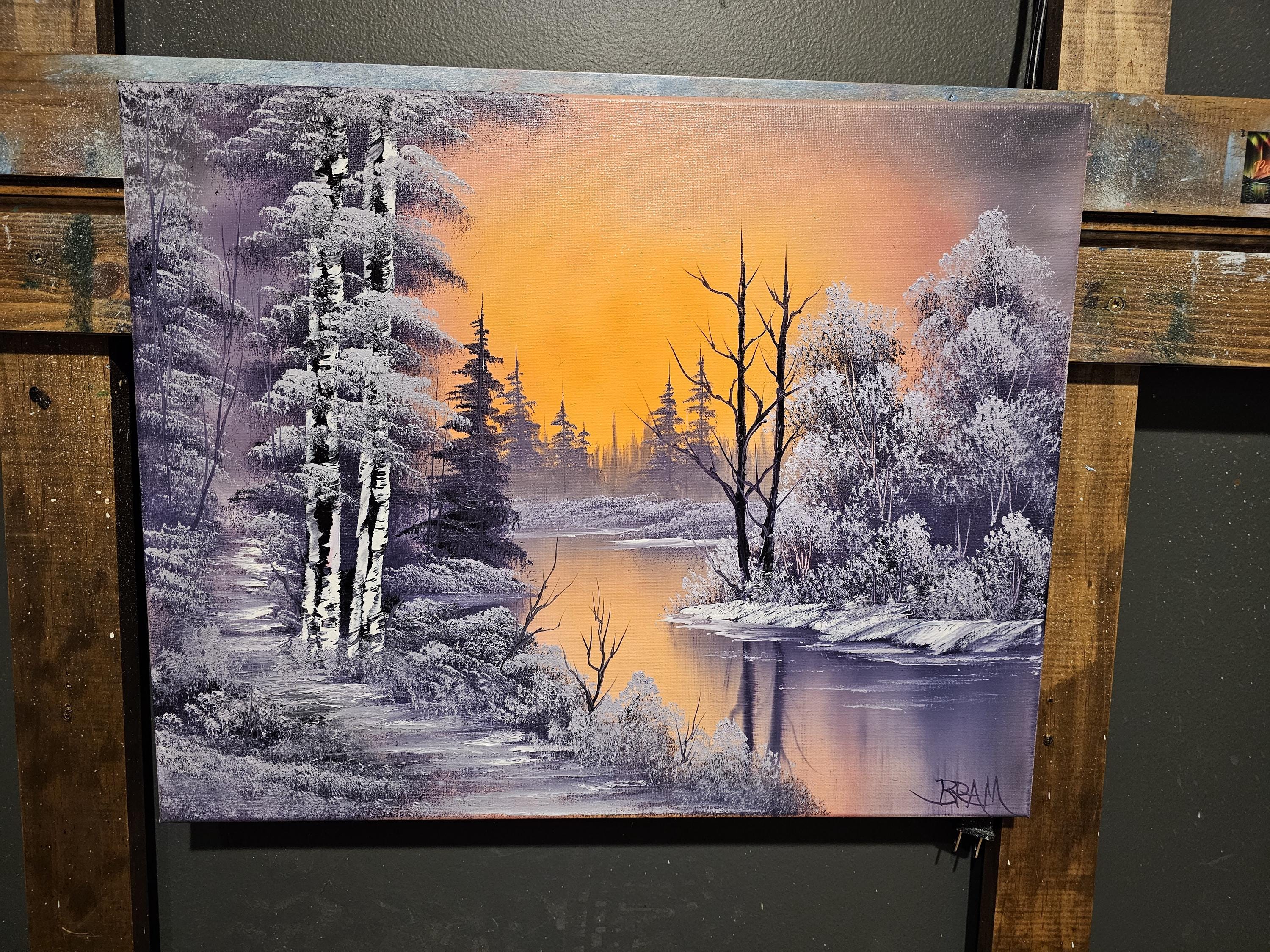 Bob Ross Copy by Certified Ross Instructor Paint With Bram on 16x20 ...
