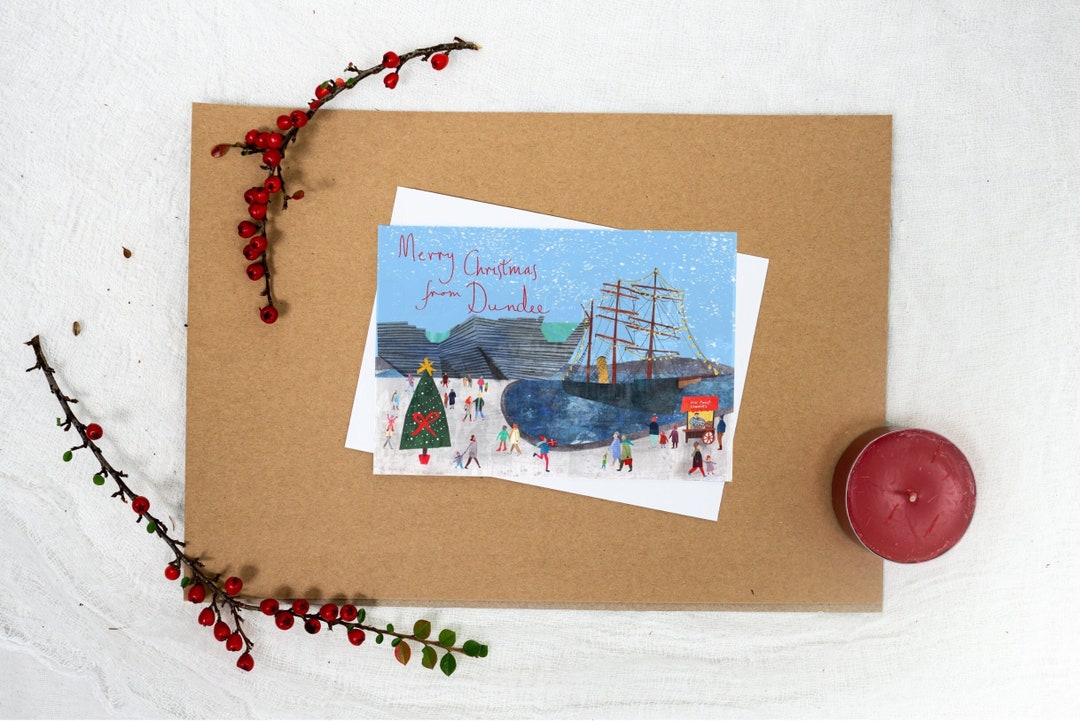 Merry Christmas From Dundee, Dundee Christmas Card, V&A Dundee - Etsy