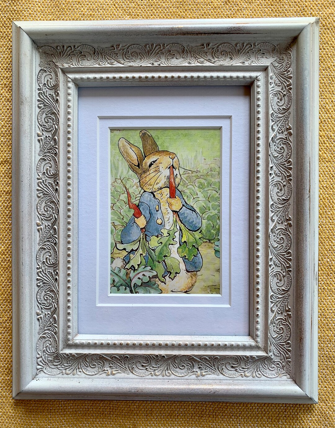 Peter Rabbit in the Garden by Beatrix Potter Framed Wall Art - Etsy