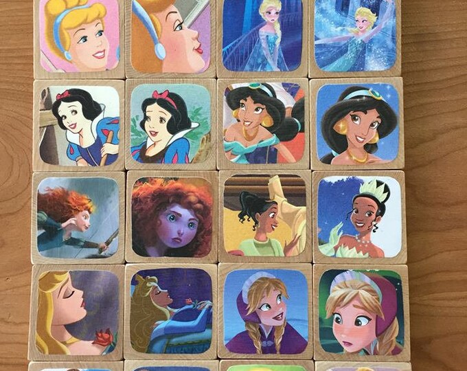 Disney Princess Memory Game Matching Game 24 Piece With Travel Bag - Etsy