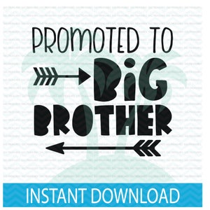 Sibling Svg, Big Brother, Big Sister, Baby Announcement, Promoted to ...