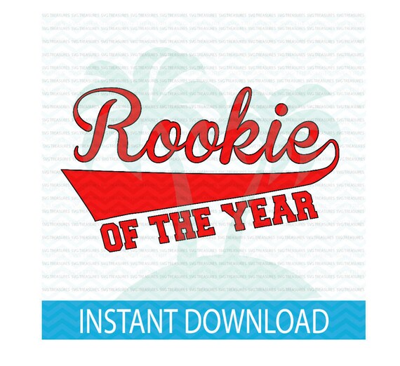 Rookie of the Year Svg Rookie DXF Baseball Svg Birthday | Etsy