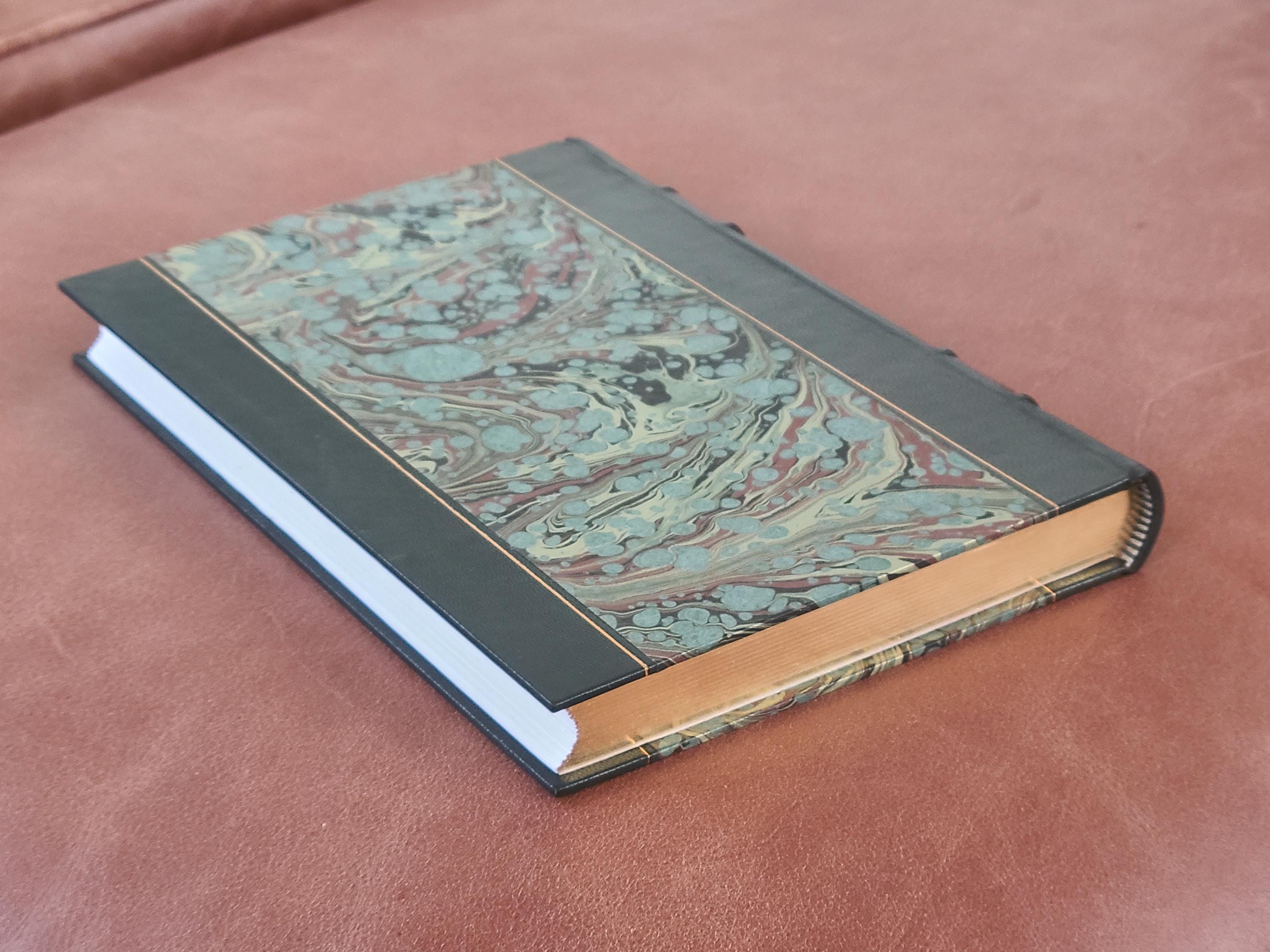 Custom Vintage Victorian Blank Journal Deluxe Edition Leather 23k Gold ...