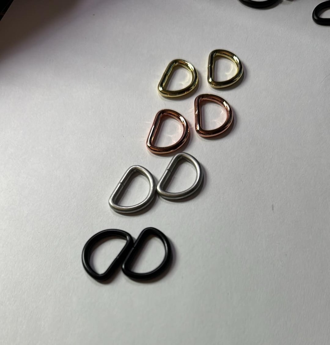 D Ring Set (2 Rings), Tote Bags, Replacement Hardware, 5/8" Inner Space ...