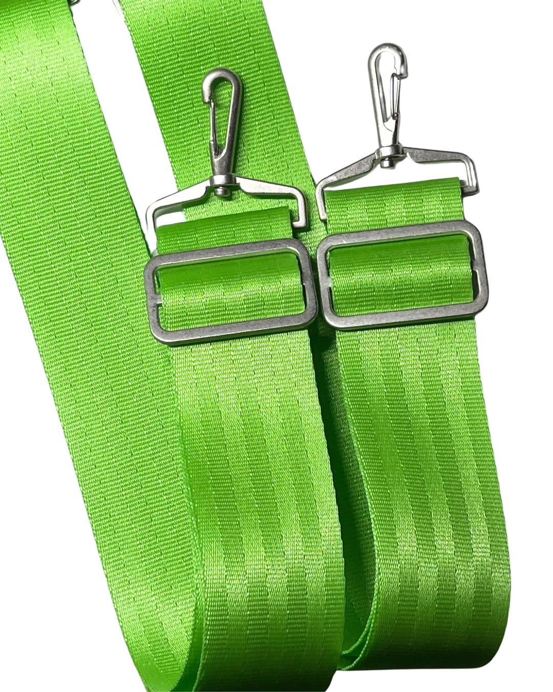 Backpack Strap Set (2 Straps) | Neon Lime Green - 2” Width X 38 ...