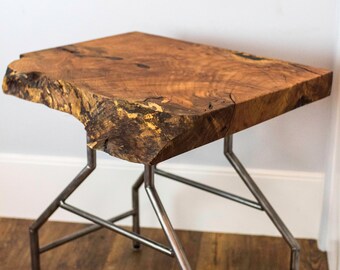 Live edge nightstand | Etsy