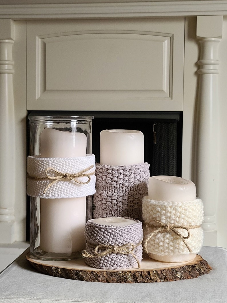 Simply Candle Cozy / Easy Knit / Quick Knit / Gift Idea / Home ...