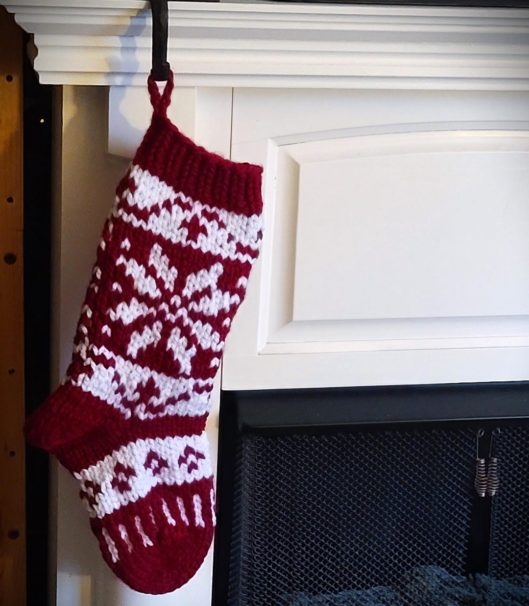 Fair Isle Christmas Stocking Knitting Pattern (PDF Download) - Etsy