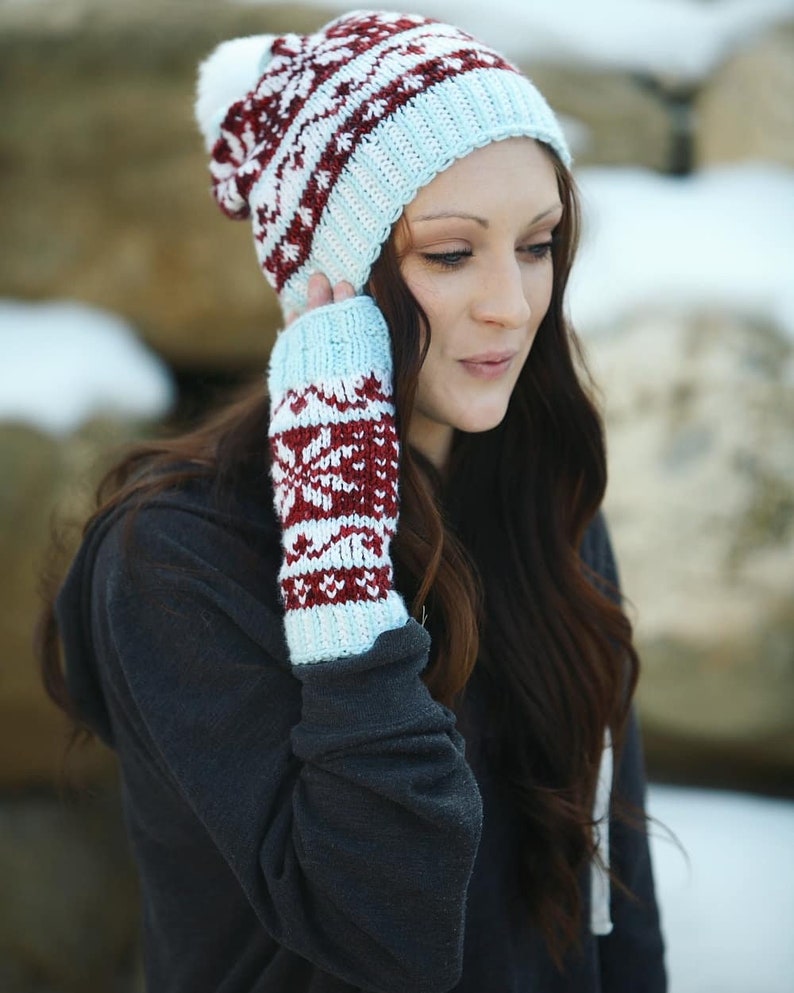 Faire Winter Fingerless Mitts and Wrist Warmers / Fingerless - Etsy