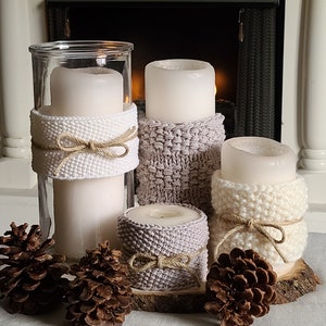 Simply Candle Cozy / Easy Knit / Quick Knit / Gift Idea / Home ...