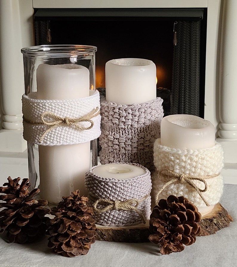 Simply Candle Cozy / Easy Knit / Quick Knit / Gift Idea / Home ...