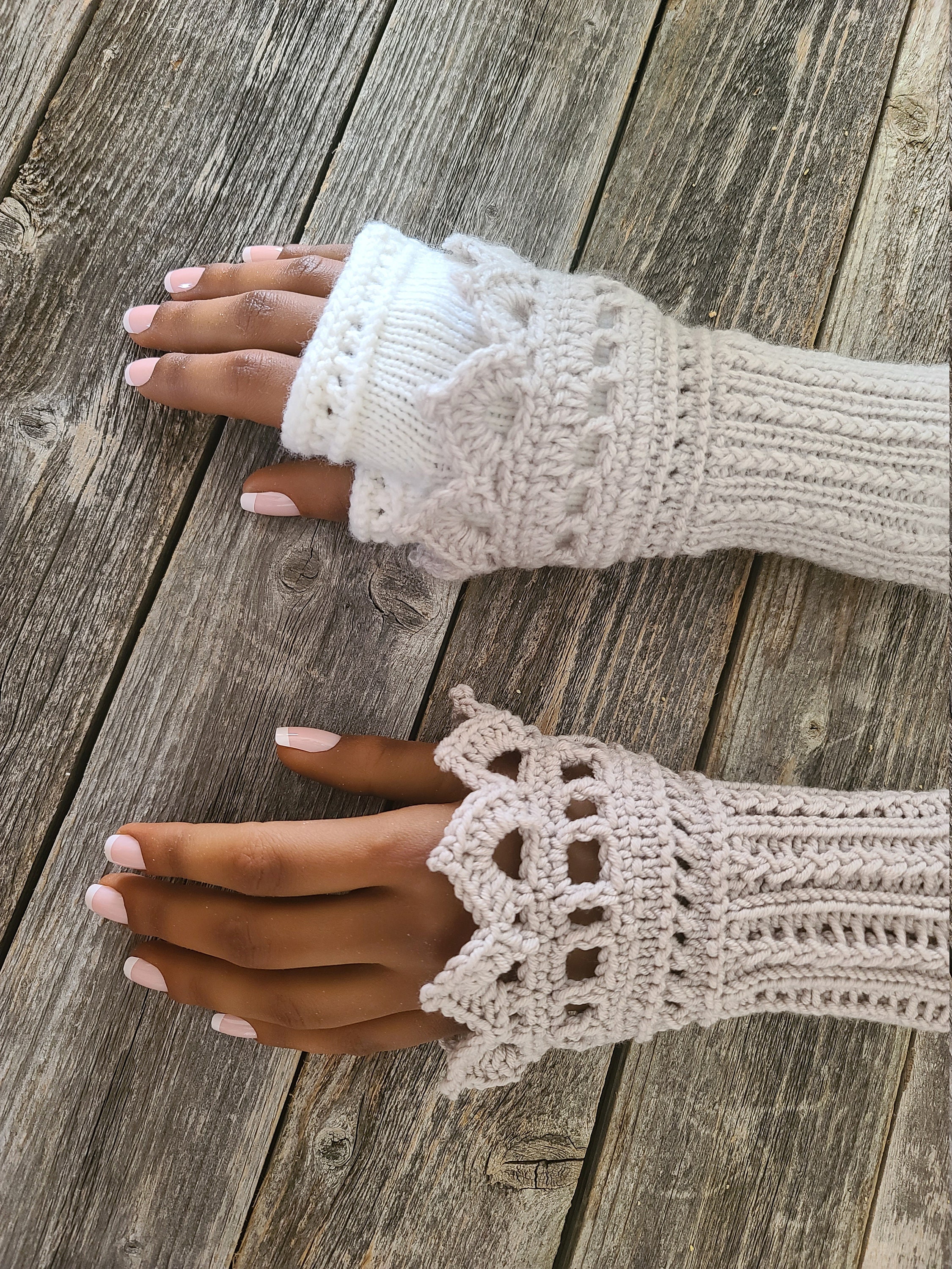 Lace fingerless gloves knitting pattern store