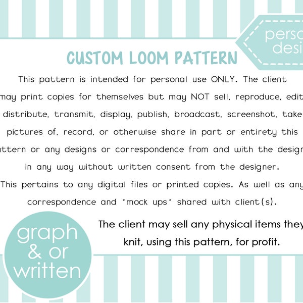 Loom Graph Pattern - Etsy