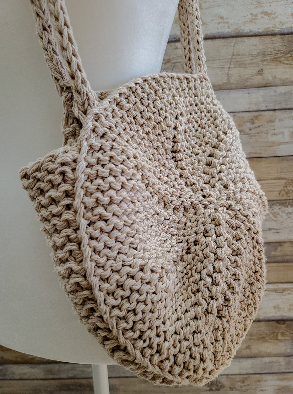 LOOM Circle Beach Bag / Tote / Purse / Loom Knit Pattern / - Etsy