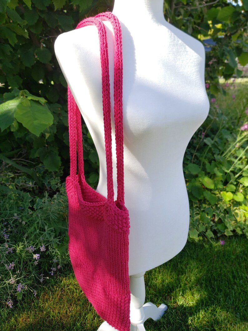 LOOM Knitting Patterns Tote Bag: Easy Knit Market Bag (PDF Download) - Etsy