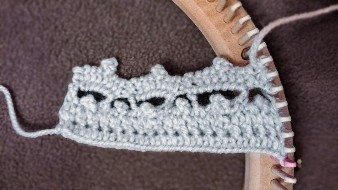 LOOM Pattern: Tiara Loom Lace Embellishment / Loom Knit Lace / Any ...