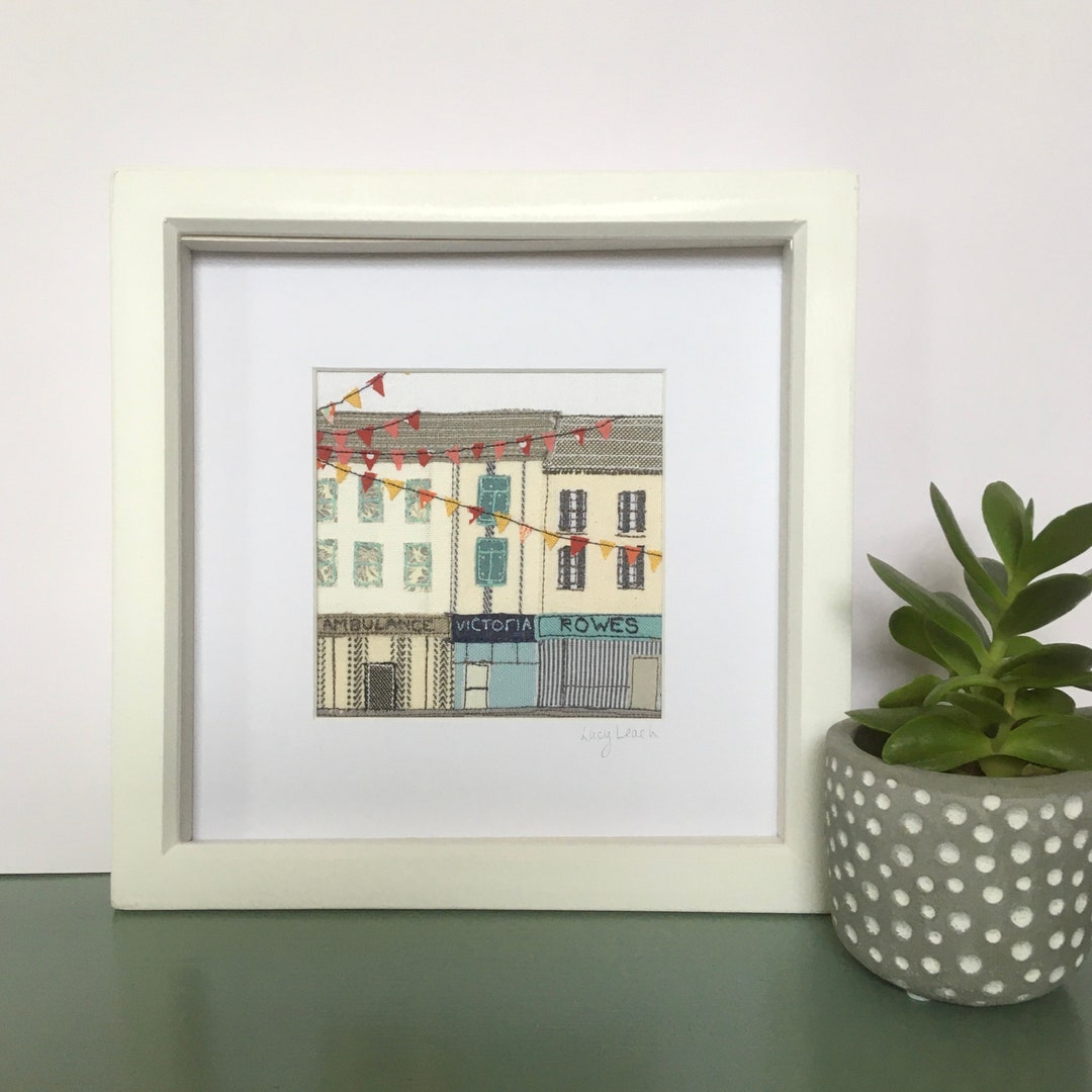 Cornwall Wall Art Textile Art Embroidery Truro Free Motion Embroidery ...