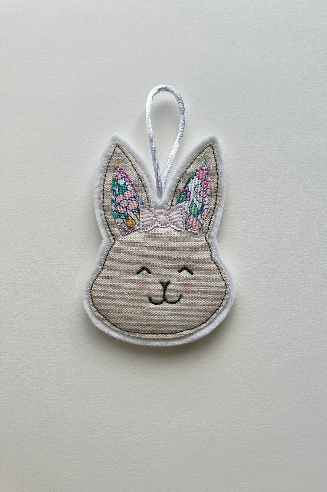 Easter Bunny Decoration, Rabbit Ornament, Hanging Decoration, Fabric ...