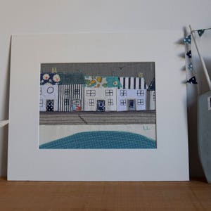 Cornwall Wall Art Cornish Cottages Handmade Applique Textile Art ...