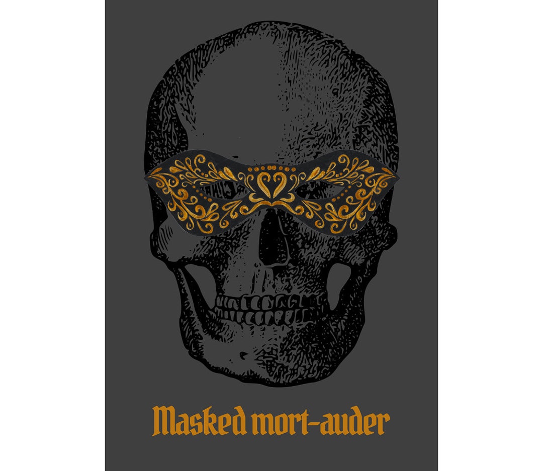 Funny Skull Printable 1587 X 2245 Png File Gothic Macabre - Etsy