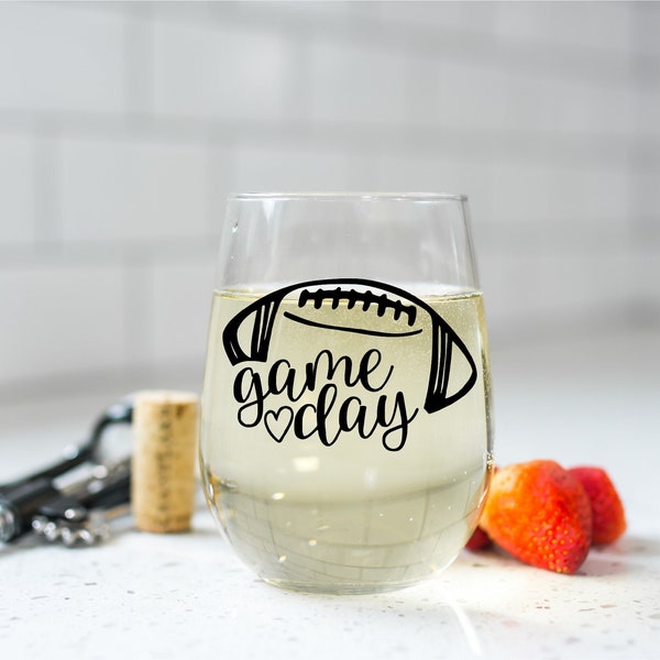 Football Wine Glass - Etsy