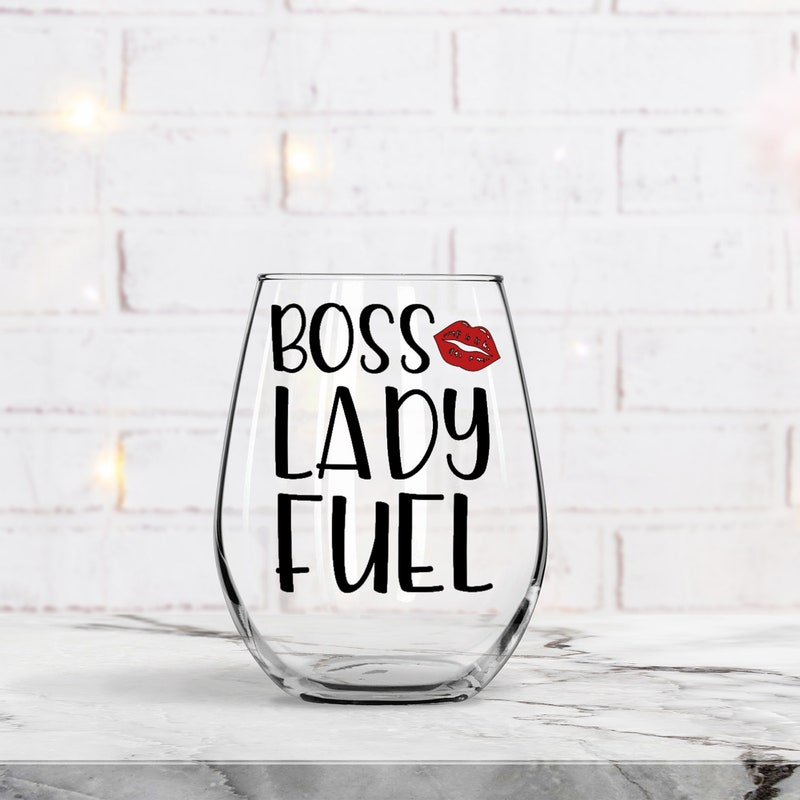 Boss Lady Wine Glass - Etsy