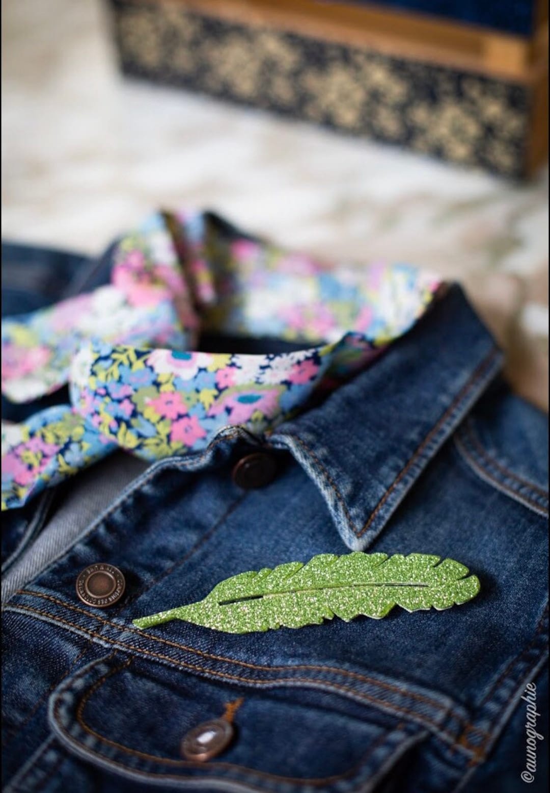 Glitter Brooch or Liberty PLUME Caro De Colombes - Etsy UK
