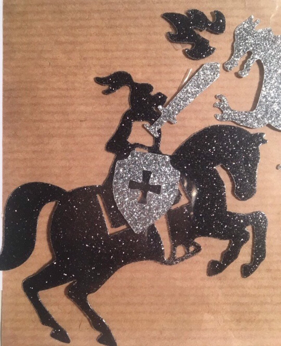 Thermostickers Glitter Knight and Dragon Boy Caro De Colombes - Etsy