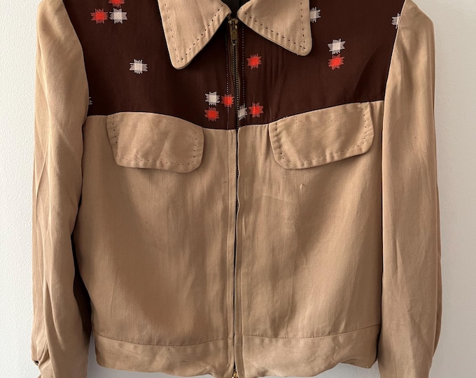 Vintage 1950s Atomic Gabardine Gab Jacket R’N’R - Etsy