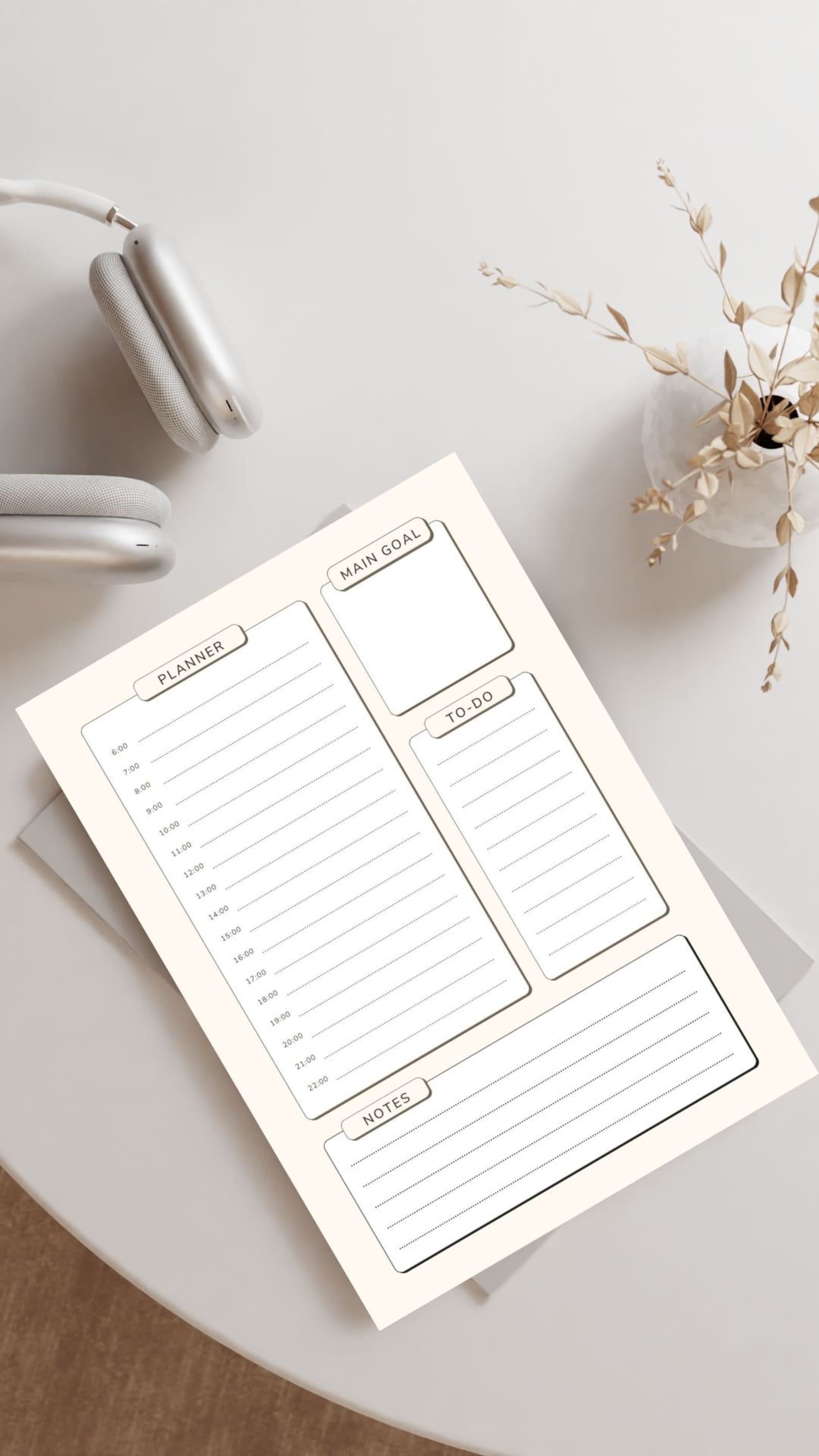 Effective Daily Planner, To-do List, Goal Setting, Note Taking, Single ...