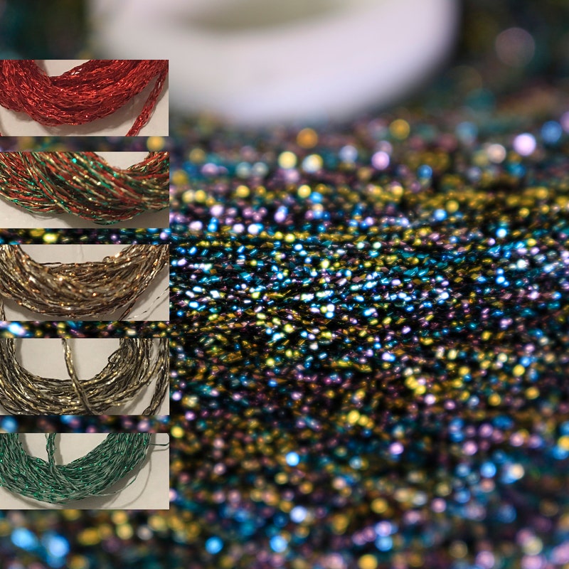 Sparkly Rainbow Yarn - Etsy