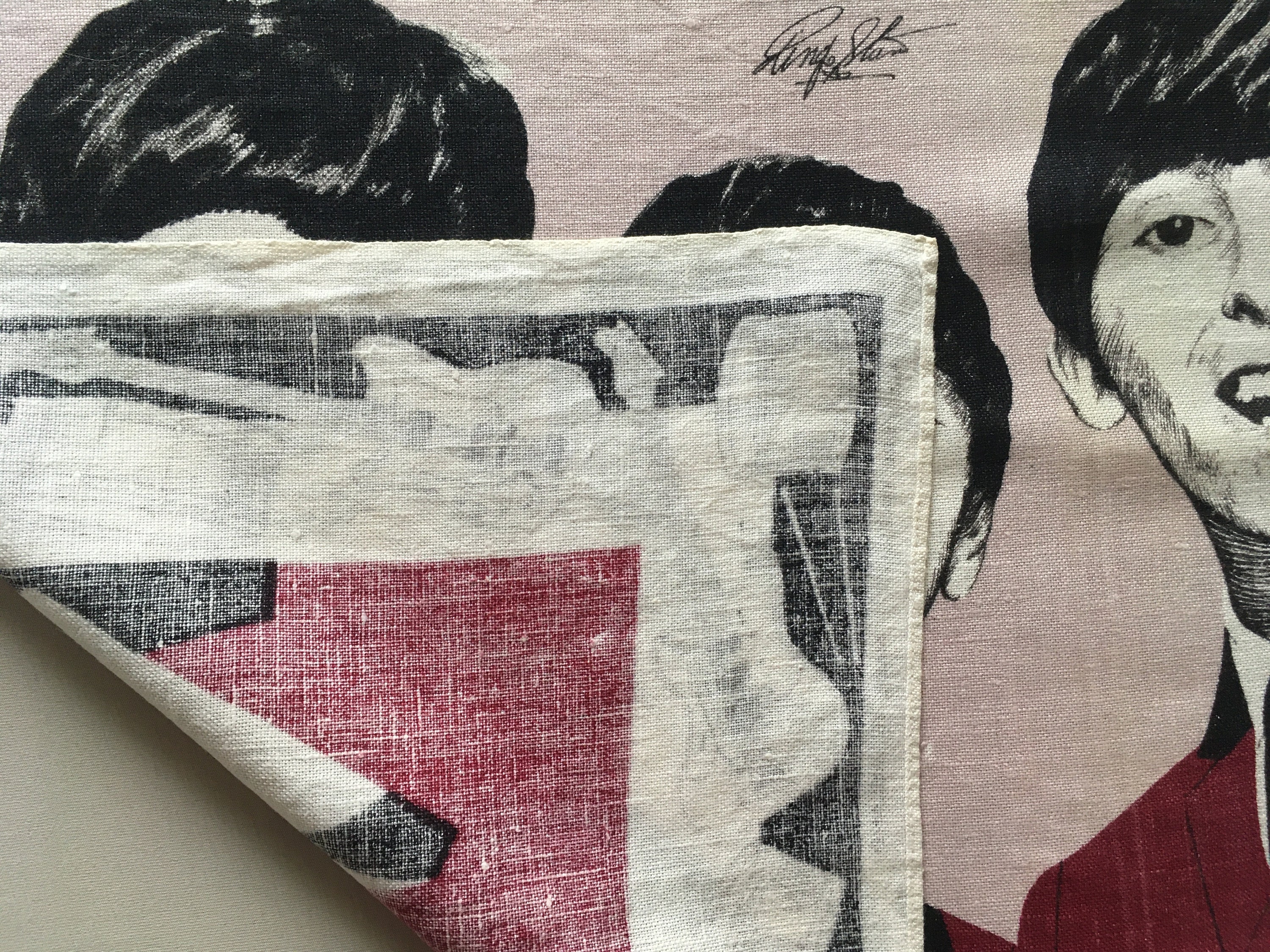 The Beatles Tea Towel, 1964-1965, Irish Linen, Ulster - Etsy