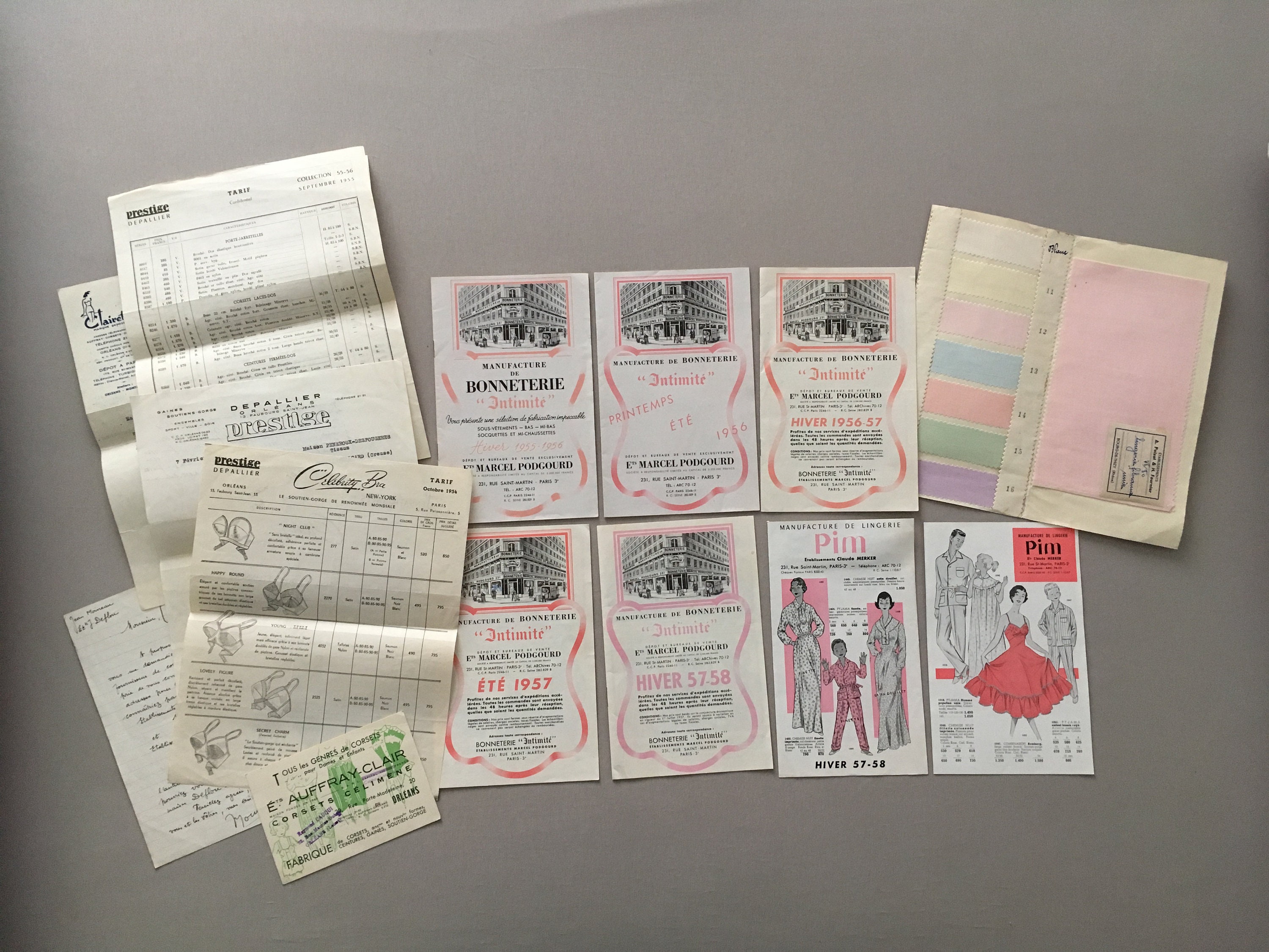 Underwear Nightwear 1950s 7 Catalogs and Textile Samples - Etsy New Zealand