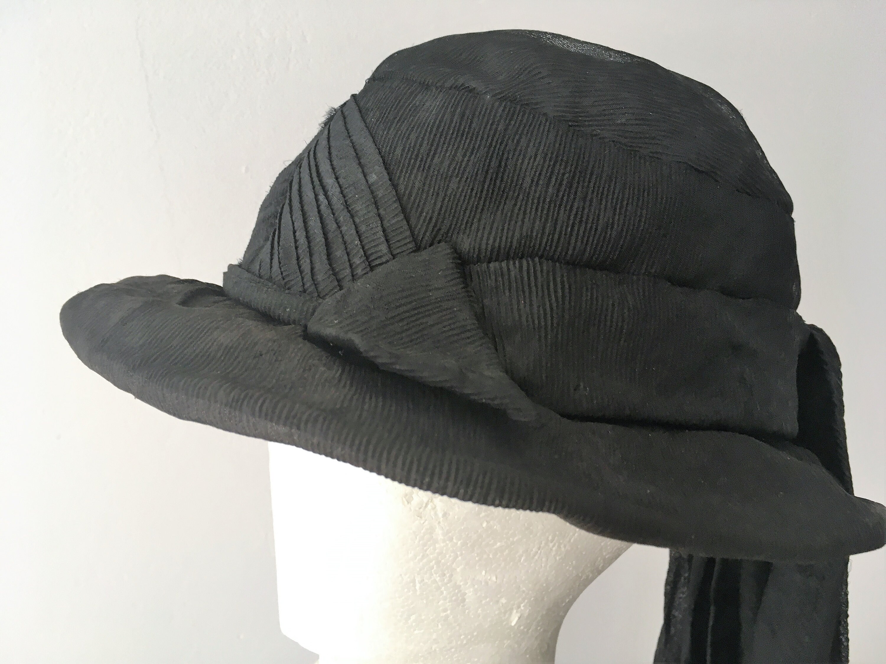 Mourning Hat 1920s-1930s - Etsy
