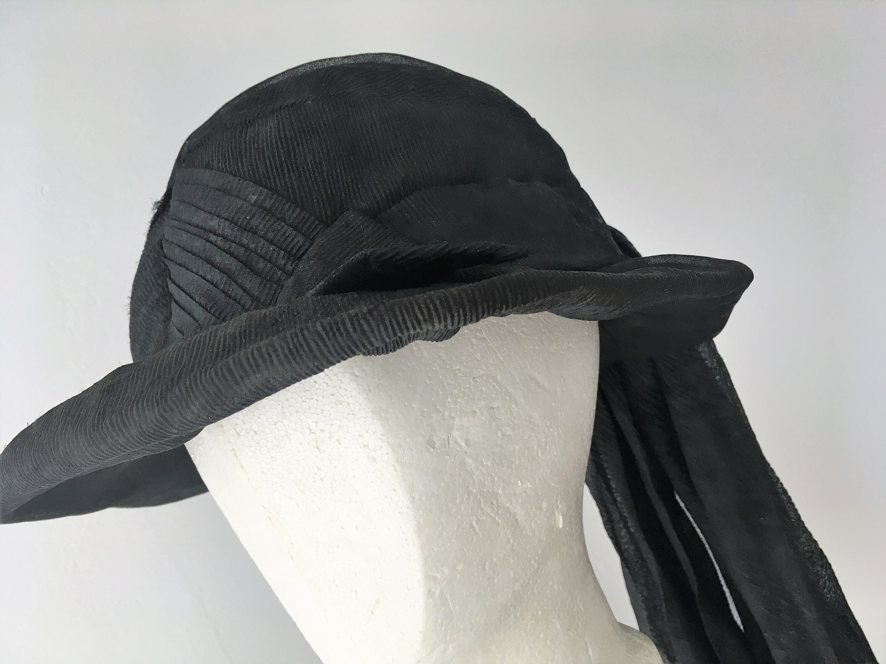 Mourning Hat 1920s-1930s - Etsy