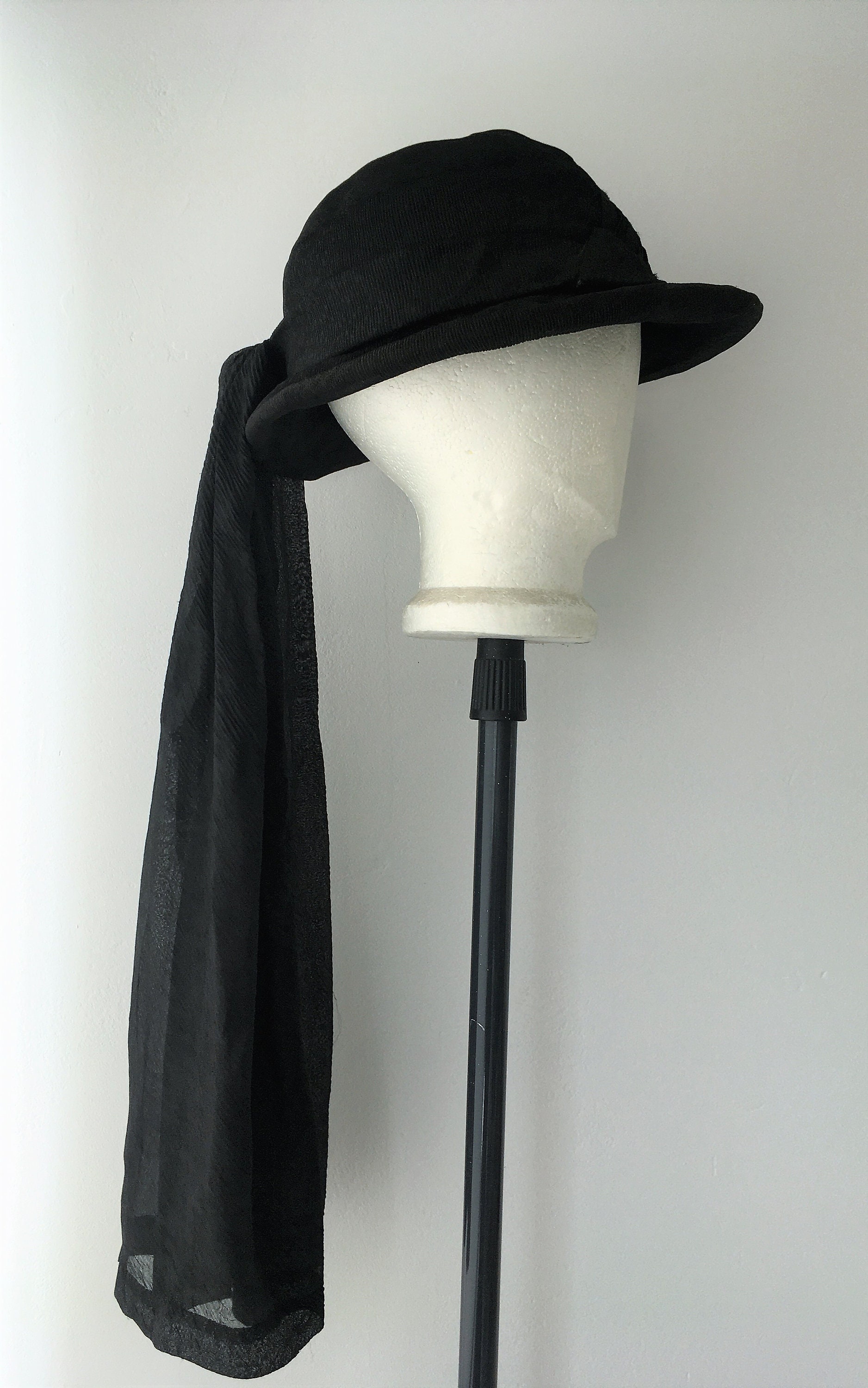Mourning Hat 1920s-1930s - Etsy