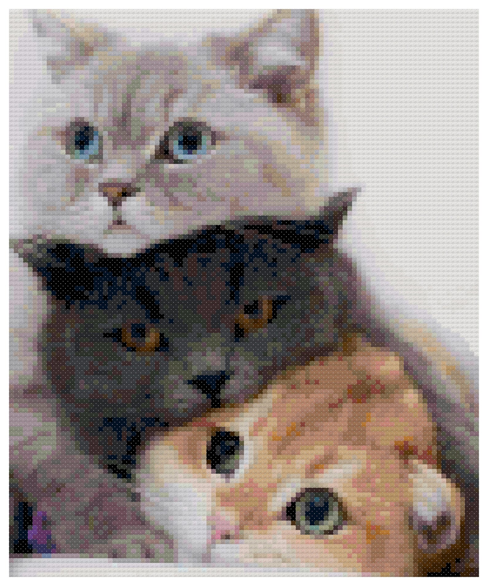 Three Cats Cross Stitch Patterns - Etsy
