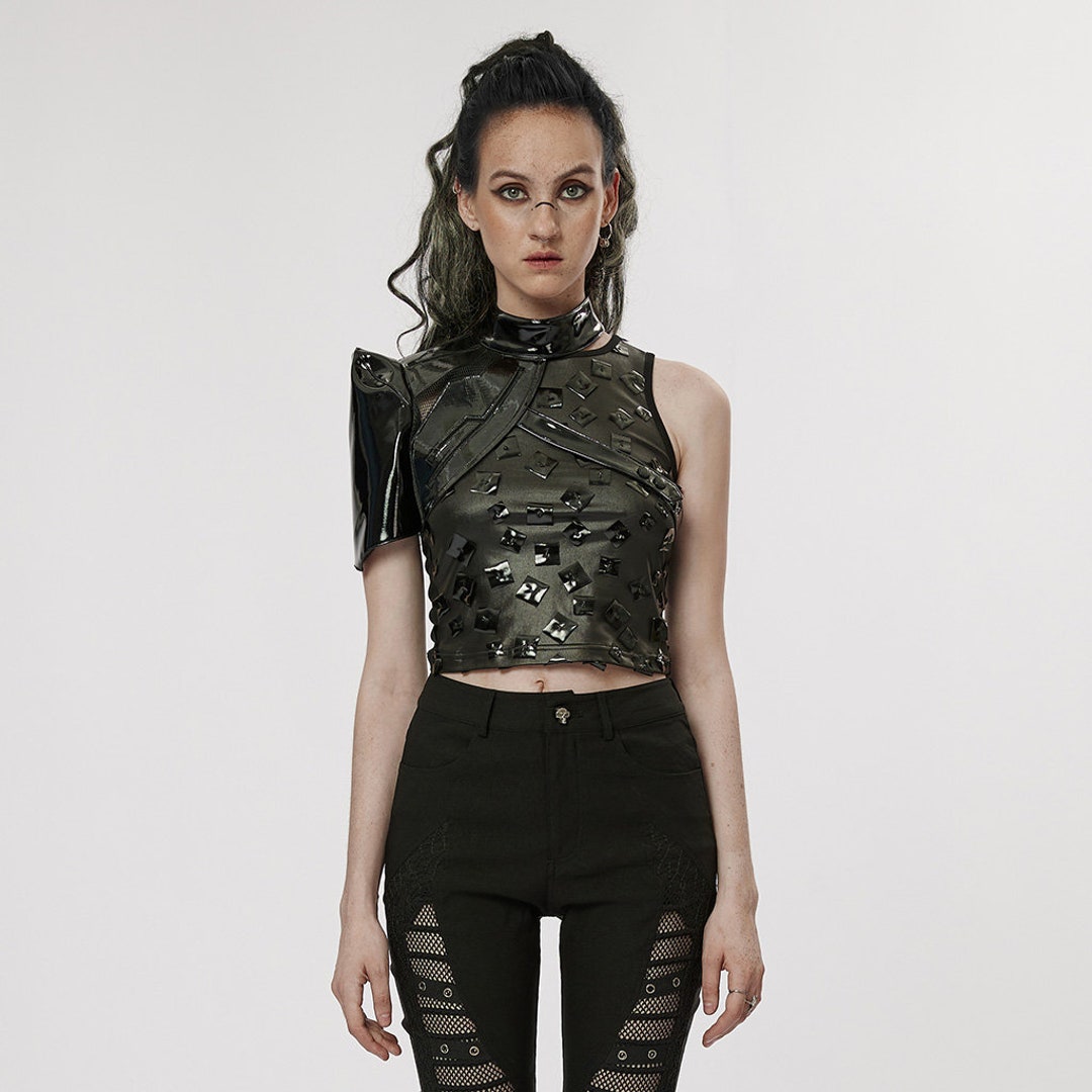 Cyber Gothic Punk Style Cosplay One Shoulder Harness Armor Shrug - Etsy