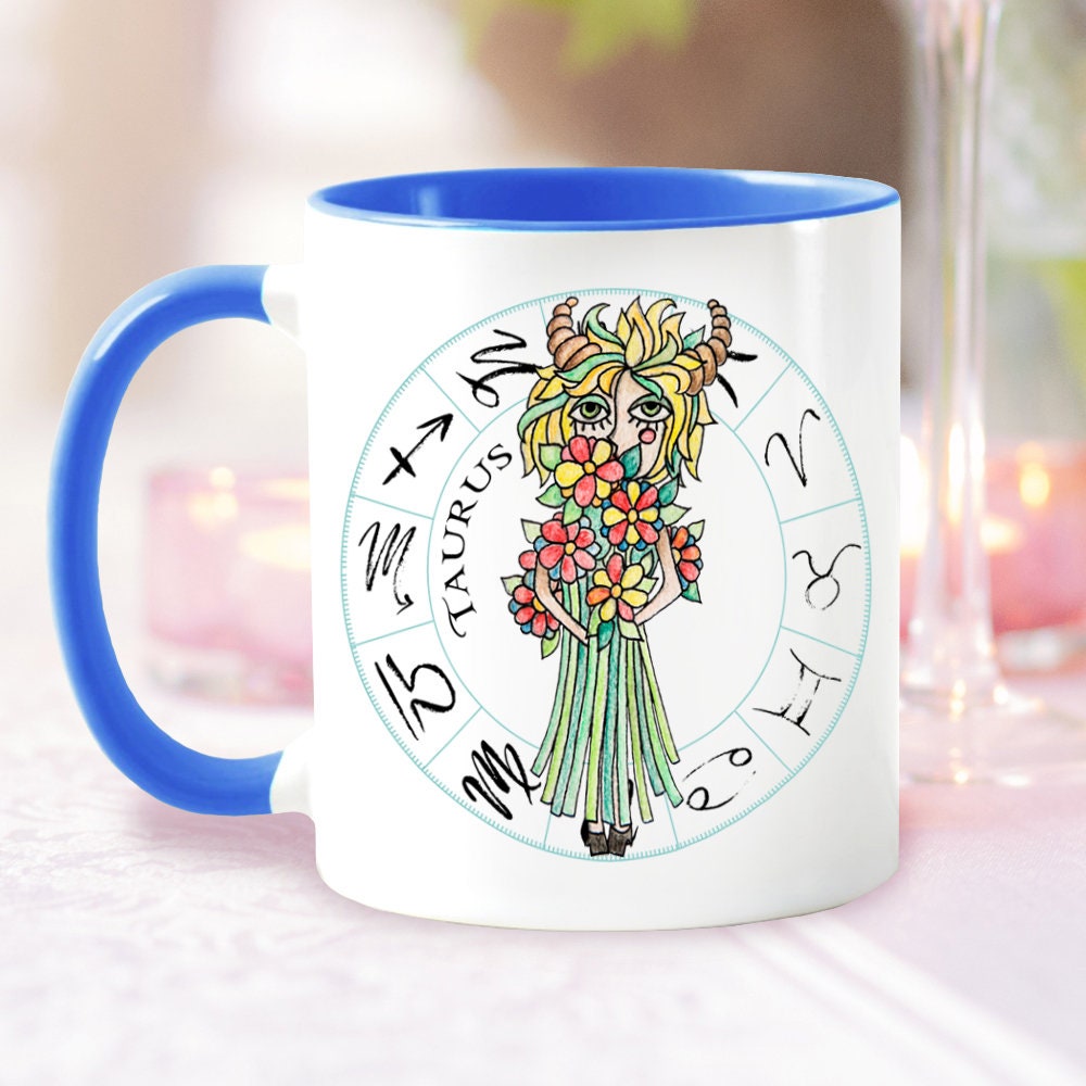 Taurus Zodiac Sign Mug - the Bull Symbol (april 20 – May 20) Astrology ...