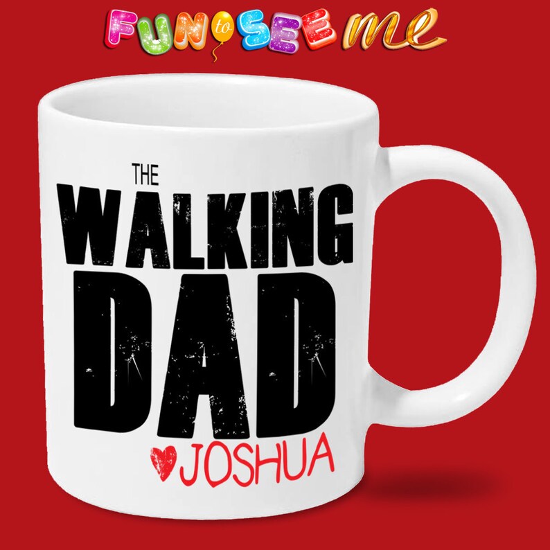 The Walking Dad Mug Personalized With Name of Child or Gift - Etsy